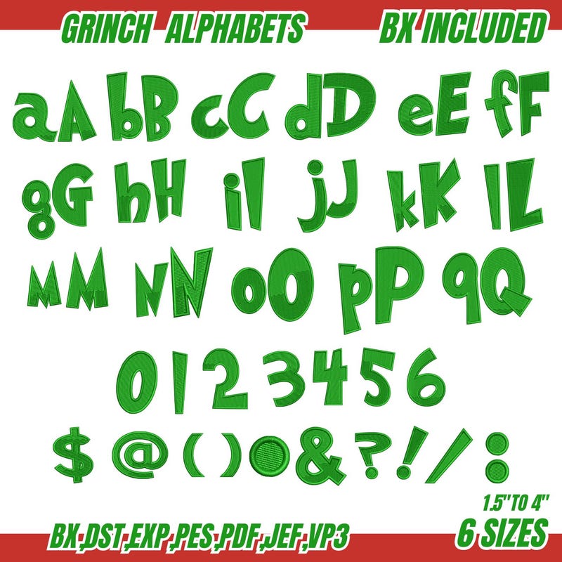 Grinch Letters - Etsy