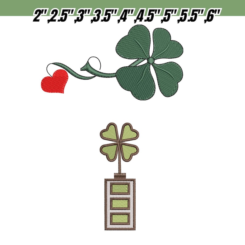 Leaf Clover Machine Embroidery Design, Mini Clover Leaf Embroidery, St ...