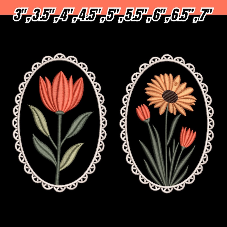 Floral Frame Embroidery Designs Bundle, Wedding Frame, Floral Leaf Bow ...