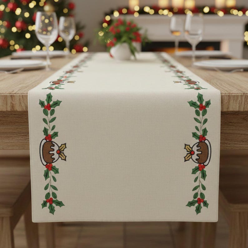 Christmas Borders Embroidery Designs: Holly, Bells, Trees, Snowmen ...