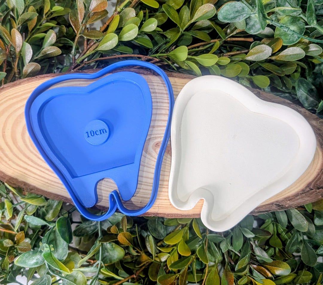 3D Printed Tooth Plate Former for Making Clay Trinket Dishes for the ...