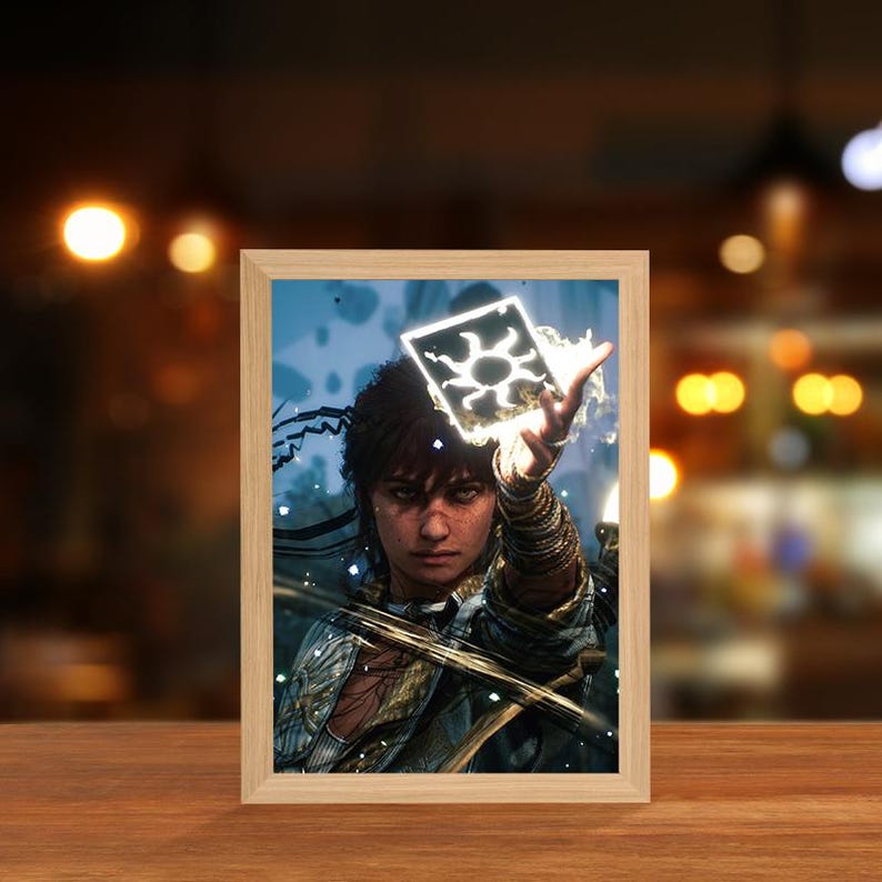 Clair Obscur: Expedition 33 Shadow Box Lamp | 3D Wooden Light Box ...