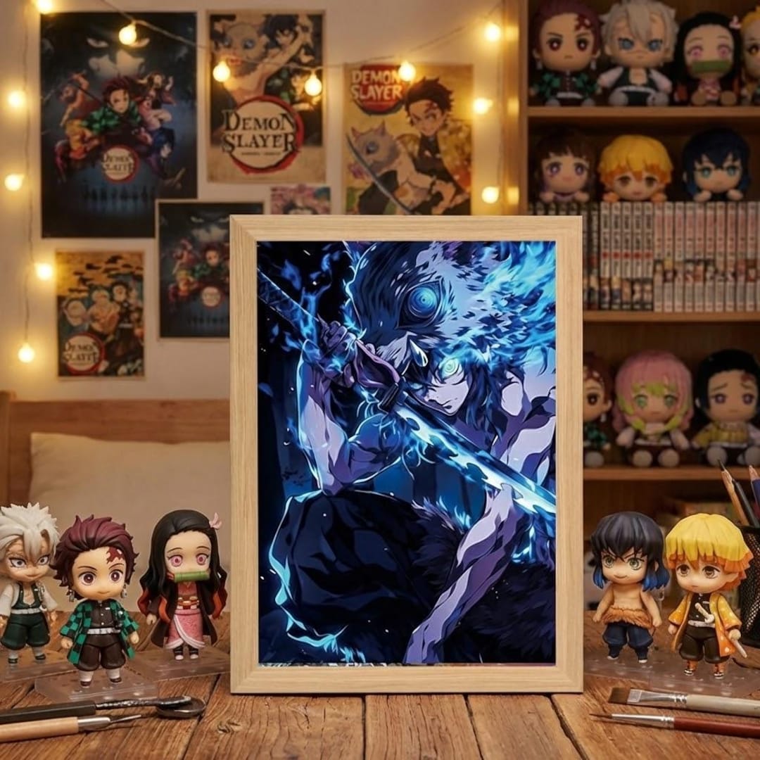 Demon Slayer Inosuke Leuchtkasten | 3D Anime Shadow Box | Hashibira ...