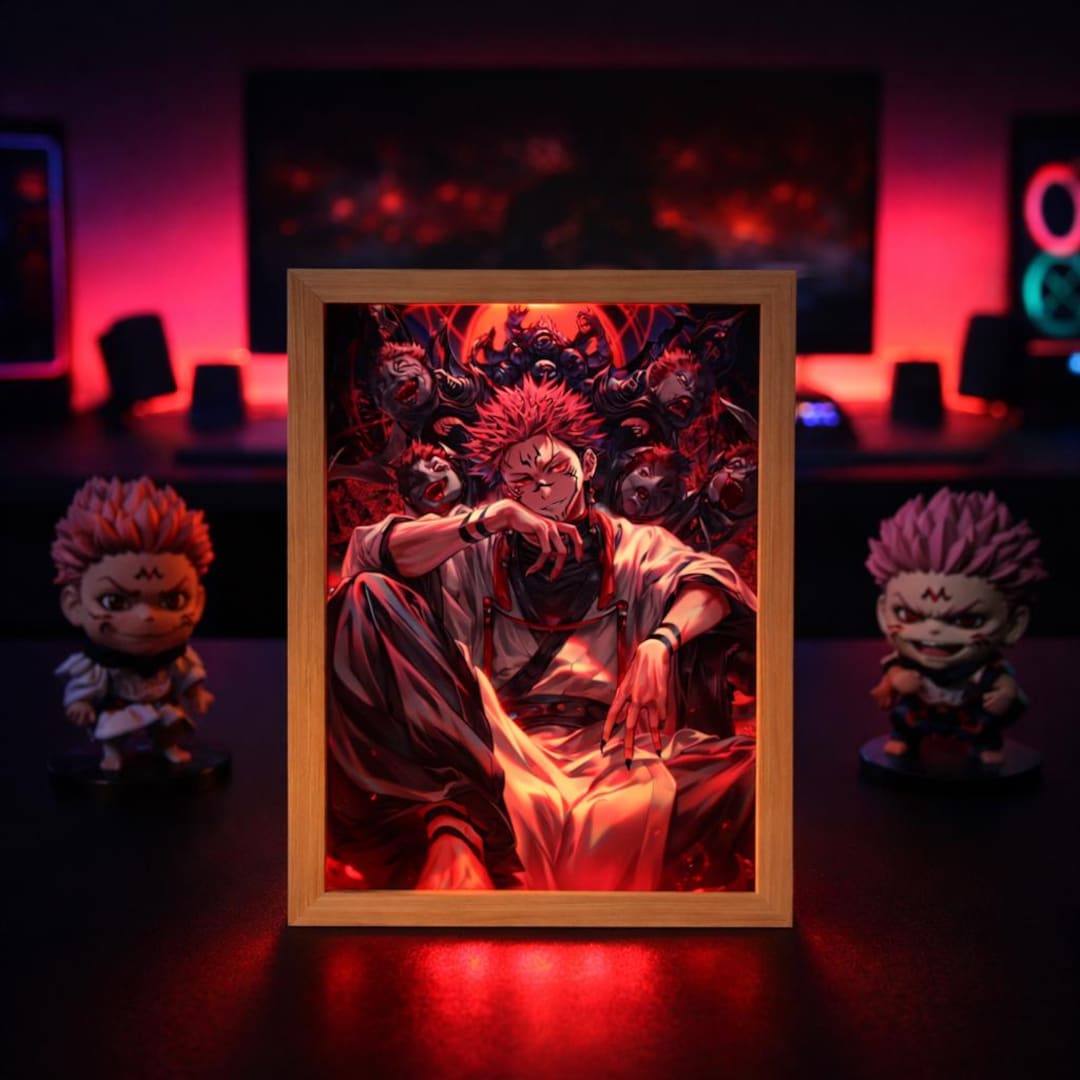Jujutsu Kaisen Light Box Sukuna Nightlight JJK Anime Lamp Manga Room ...