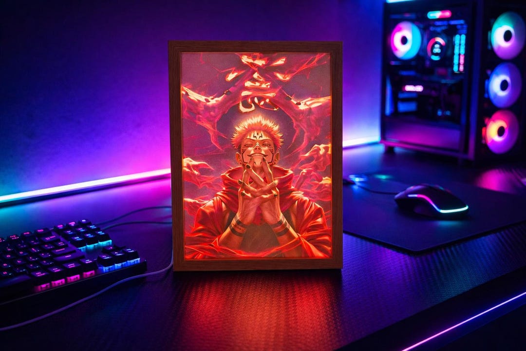 Jujutsu Kaisen Light Box, Ryomen Sukuna , Anime Night Light, JJK Shadow ...