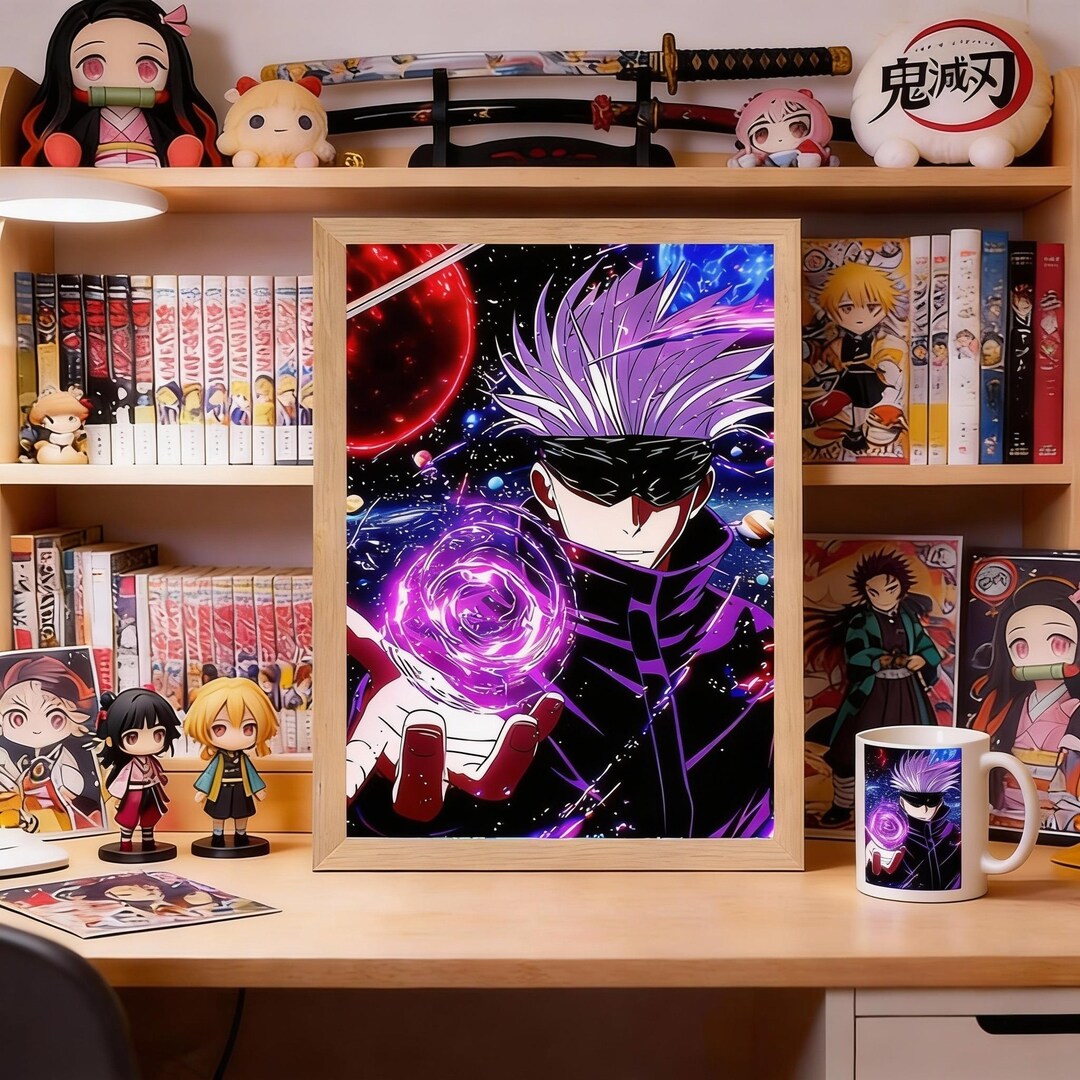 Gojo Anime LED Light Box Lamp, Anime Night Light for Gaming Room, USB ...