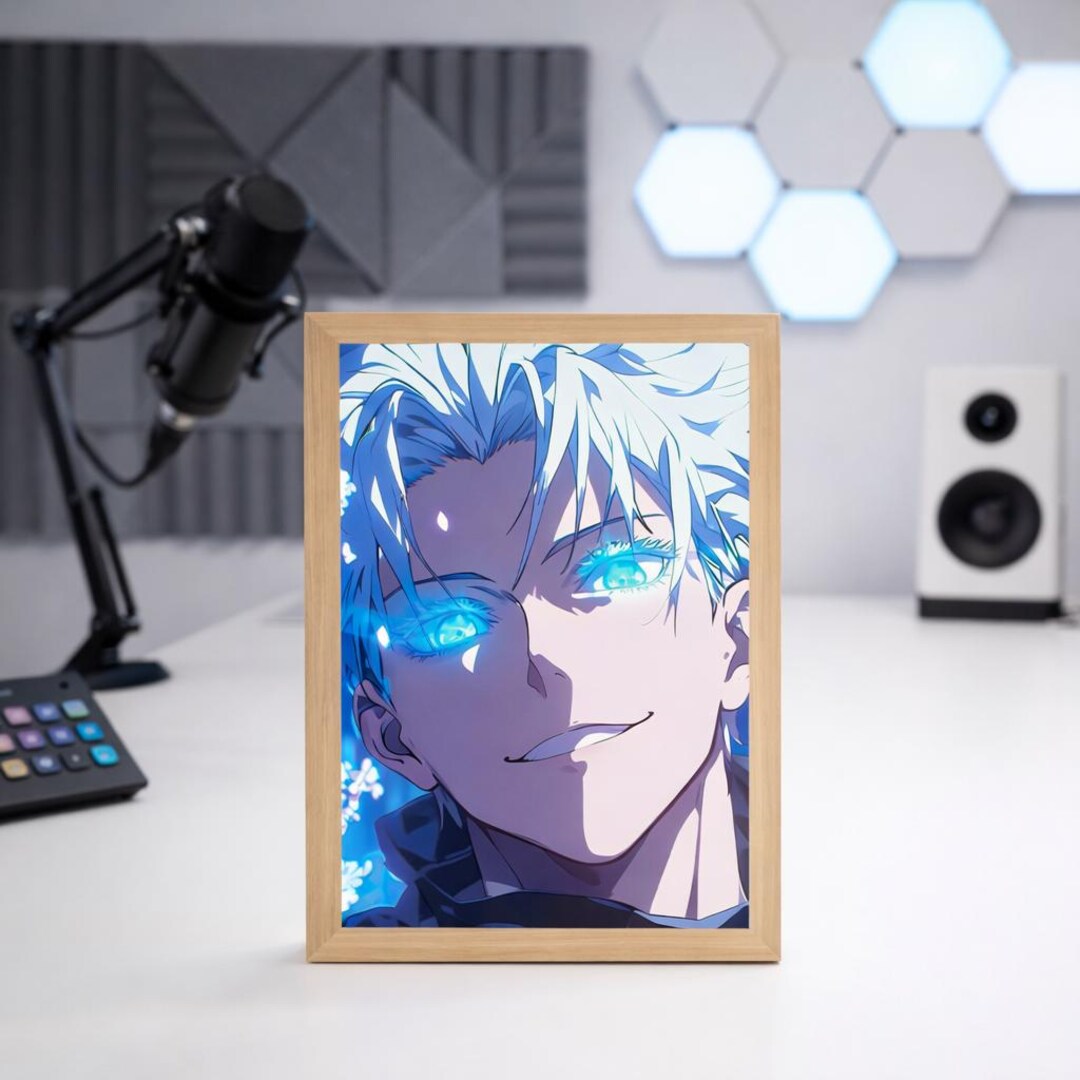 Gojo Satoru Light Box: Jujutsu Kaisen Anime LED Art - Etsy