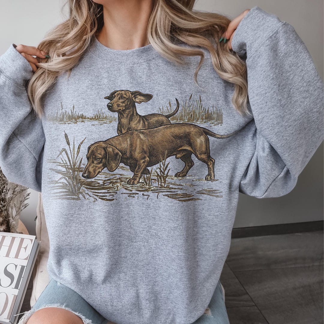 Vintage Retro Dachshund Hunting Badgers Png,dog Mom Shirt Sublime,puppy ...