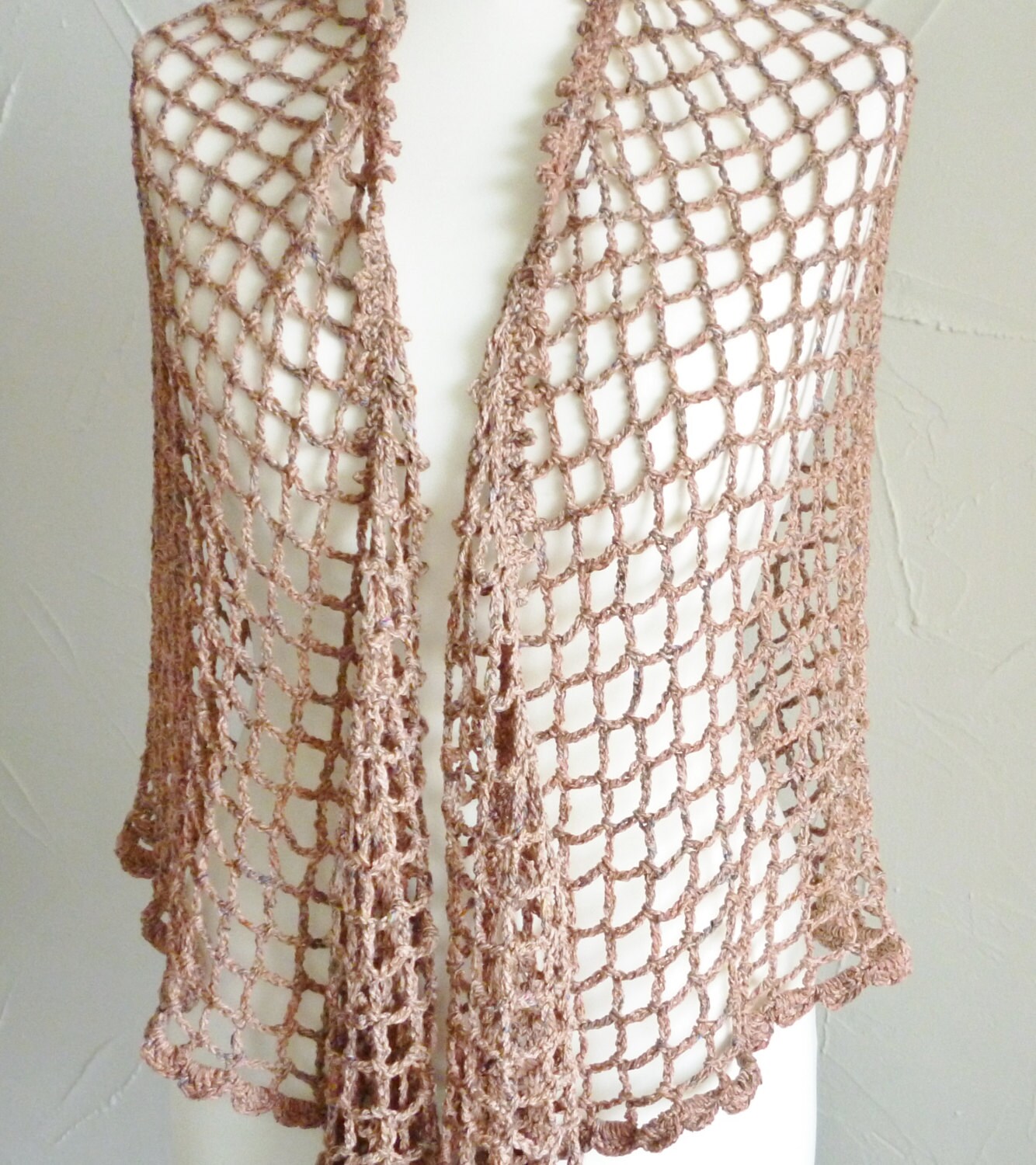 Elegant Shawl Eco Friendly Wrap Triangle Scarf Recycled Silk | Etsy