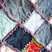 Denim Rag Quilt Tutorial PDF Pattern - Picnic Blanket - Recycled Eco ...