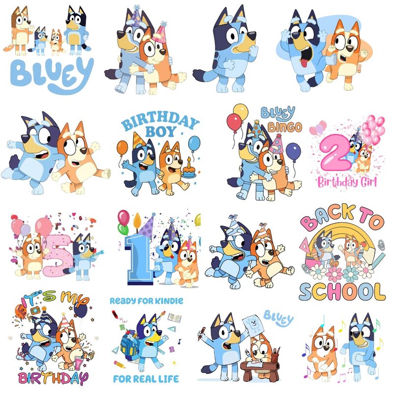 Bluey Wallpaper Clipart - Etsy