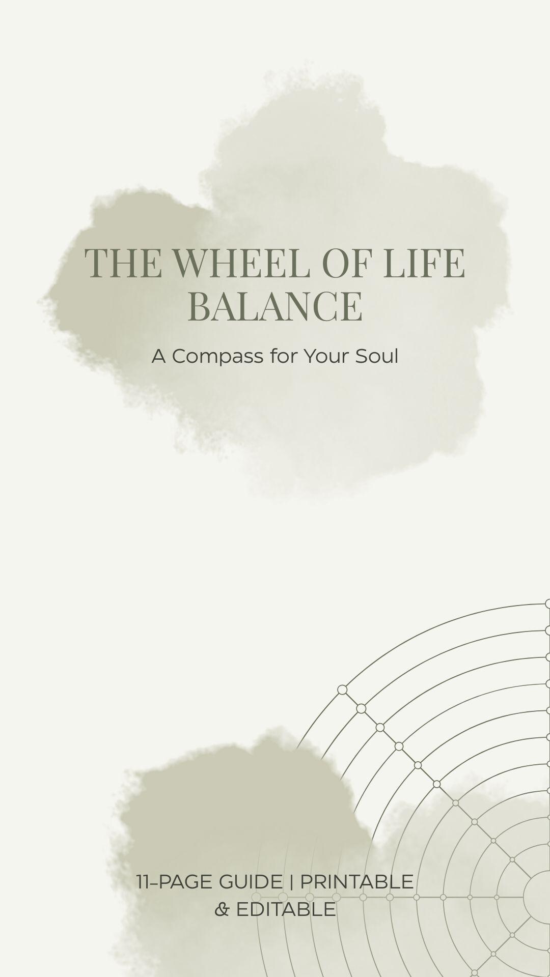 Wheel of Life Workbook | Life Balance Printable | Coaching Tool PDF - Etsy