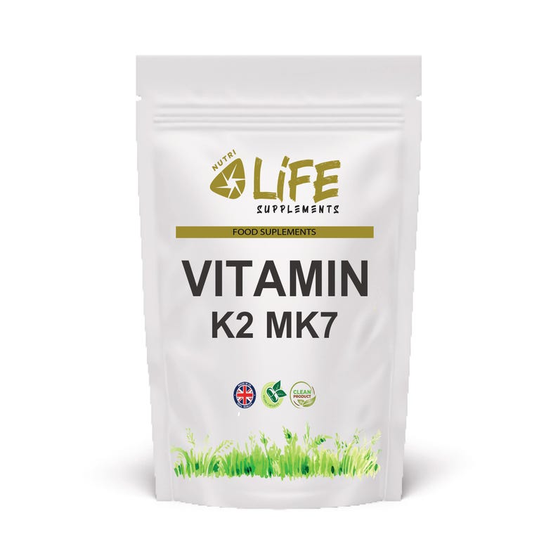 Vitamin K2 Mk7 200mcg Best Natural Powder K2 MK7 Capsules Vegan ...