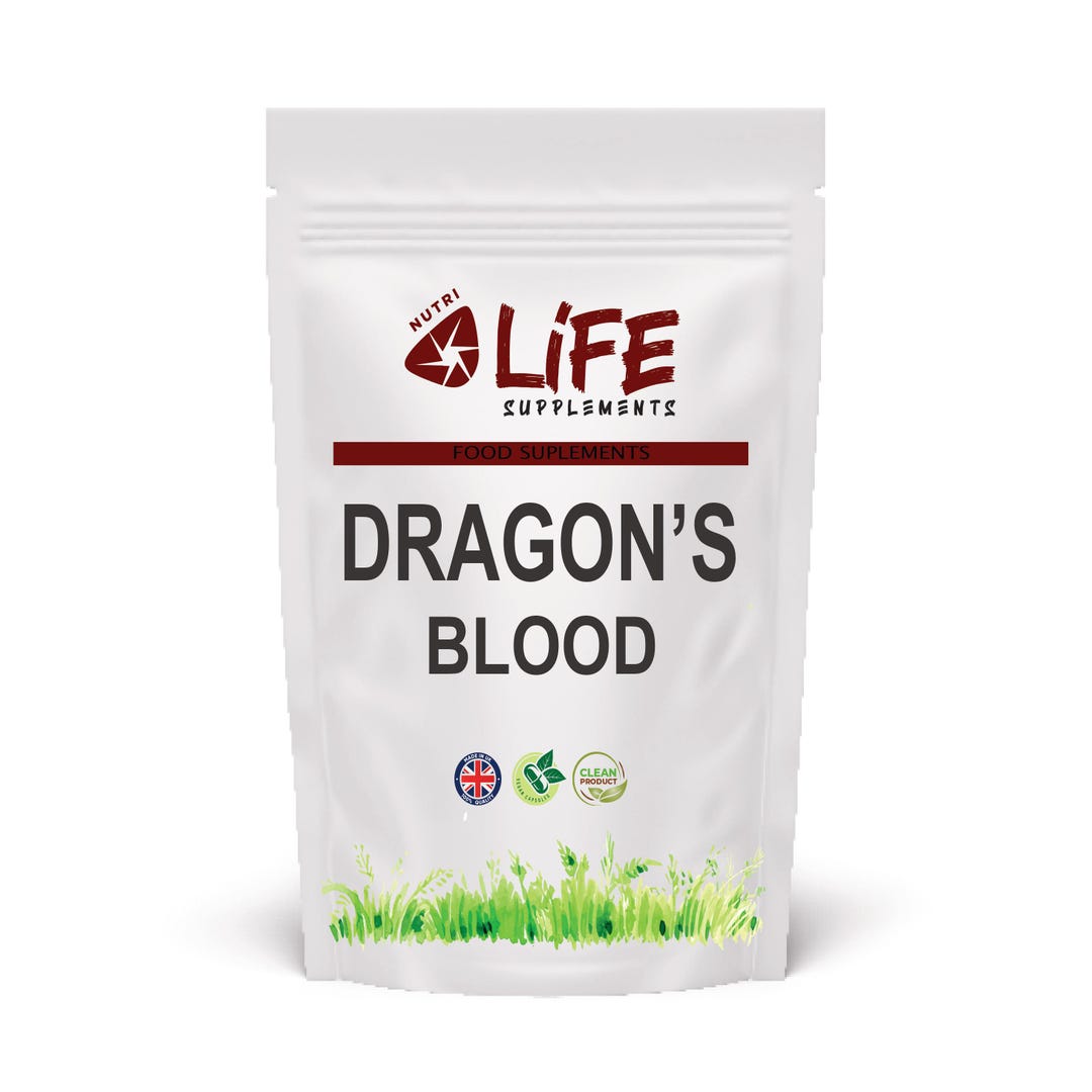 Dragon's Blood Capsules 500mg Clean Natural Dragon's Blood Powder Eco ...