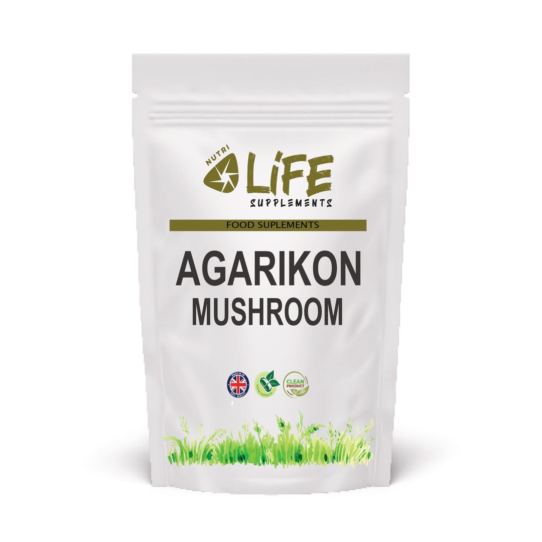 Agarikon Mushroom Capsules 500mg Clean Natural Mushroom Powder Vegan ...