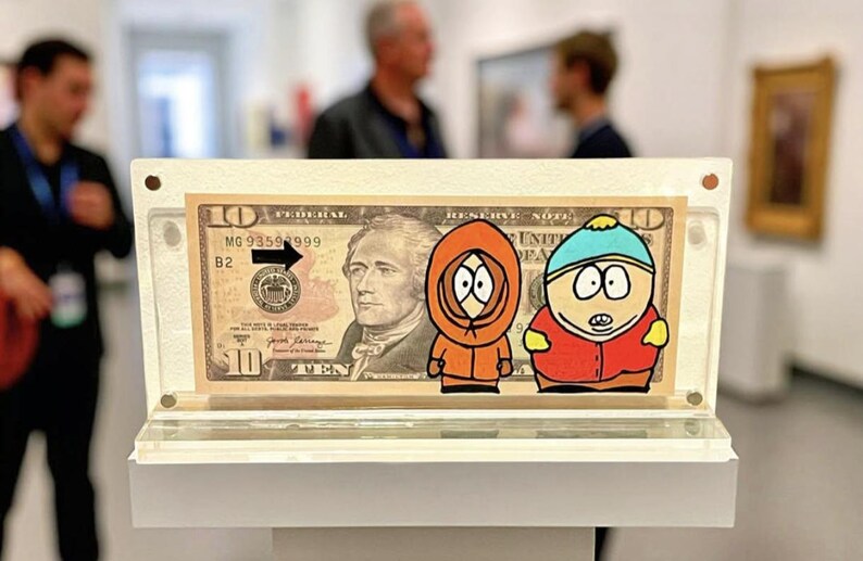SOUTH PARK: Cartman Kenny on Dollar Bill - Etsy