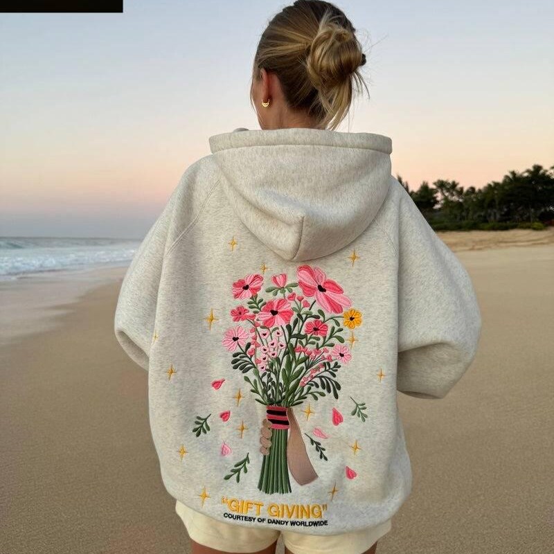 Flower Hoodie - Etsy
