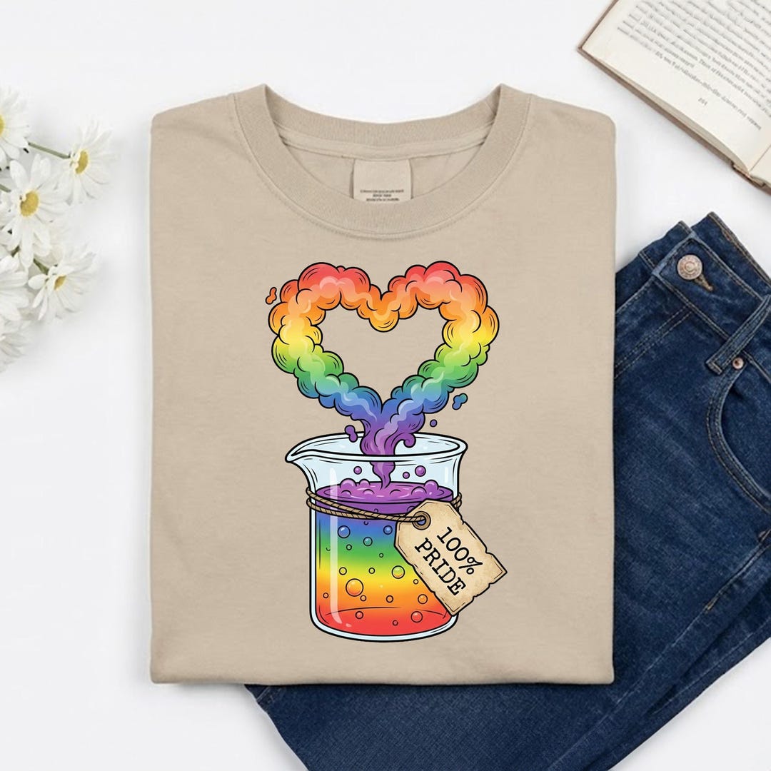 Science of Pride Shirt, Rainbow Chemistry Beaker T-shirt, LGBTQ+ ...