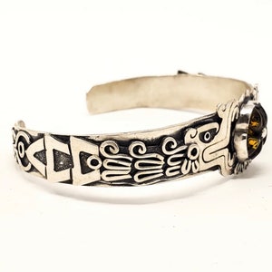 Quetzalcoatl Silver Bracelet - Etsy