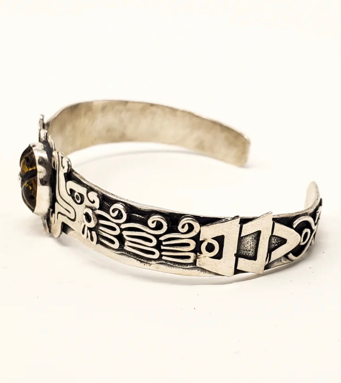 Quetzalcoatl Silver Bracelet - Etsy