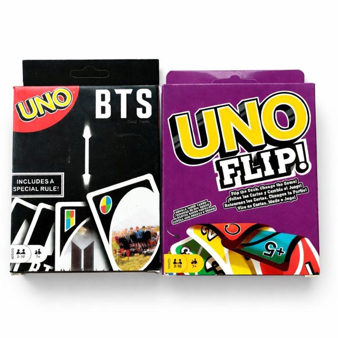 UNO BTS Card Game + UNO Flip Bundle | Special Edition| Ages 7+ - Etsy