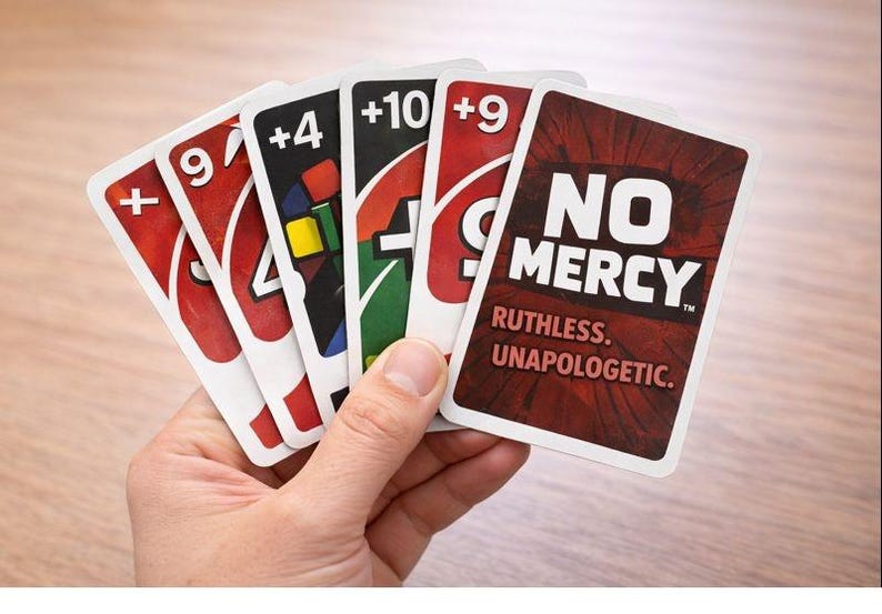 UNO Show ’em No Mercy Card Game | Brutal & Fast-paced Party Game - Etsy