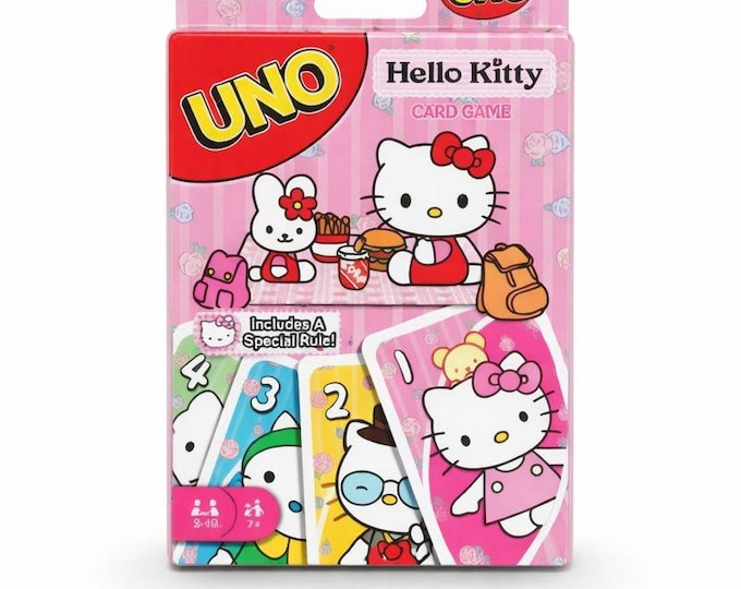 UNO Hello Kitty Card Game | Cartoon Family Game - Etsy