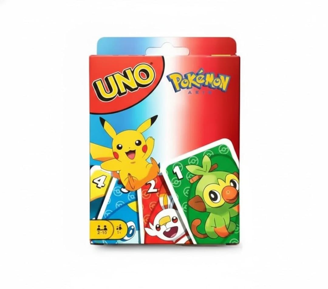 UNO Pokemon Card Game | Family & Party Game | Ages 7+ - Etsy
