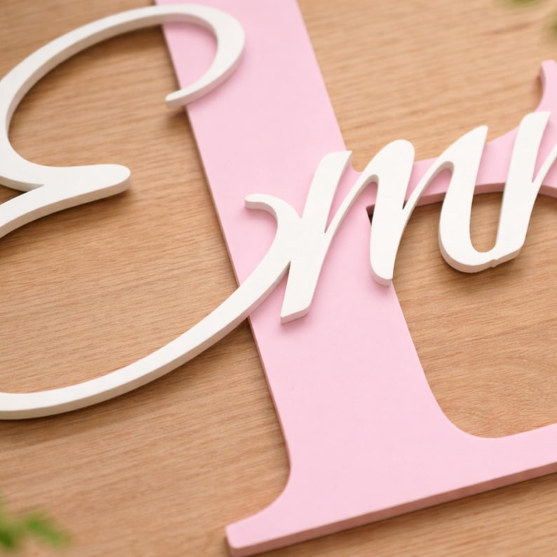 Kids Room Door Sign With Name | Personalized Nursery Name Sign | Baby ...
