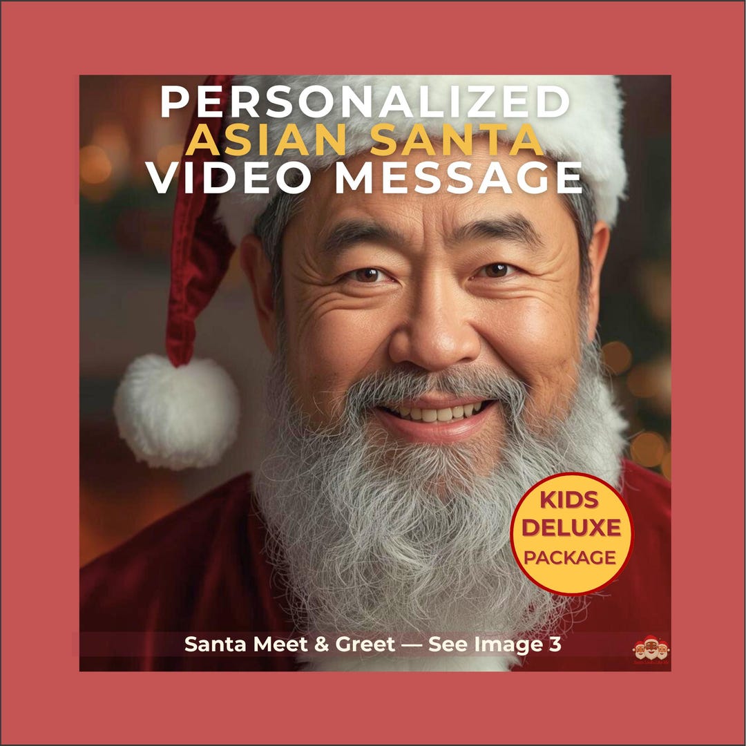 Personalized Kids Deluxe Christmas Santa Video Message for ONE Child ...