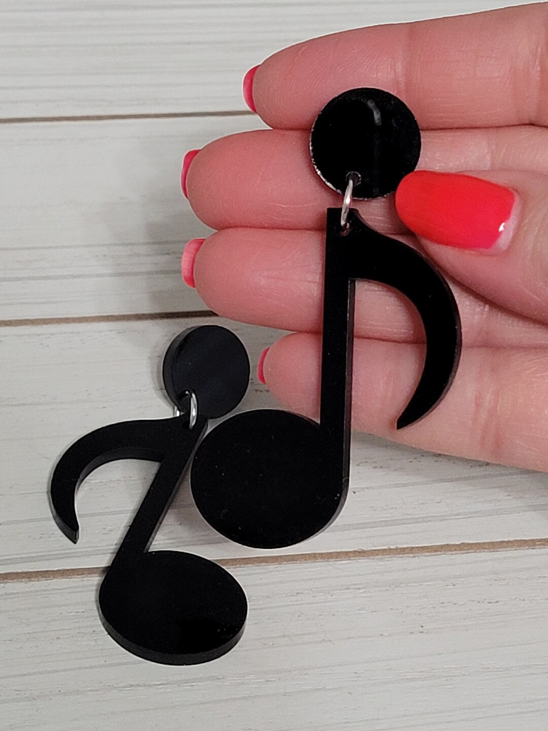 Large Music Note Earrings, Music Note Stud Earrings, Large Music ...