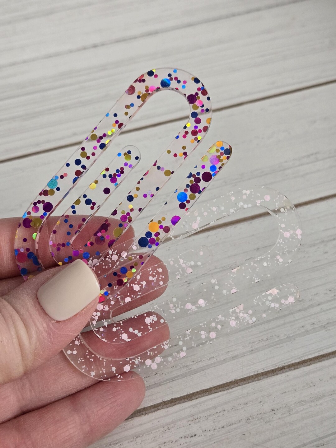 Jumbo Paper Clip Bookmark, Jumbo Bookmark, Acrylic Bookmark, Notebook ...