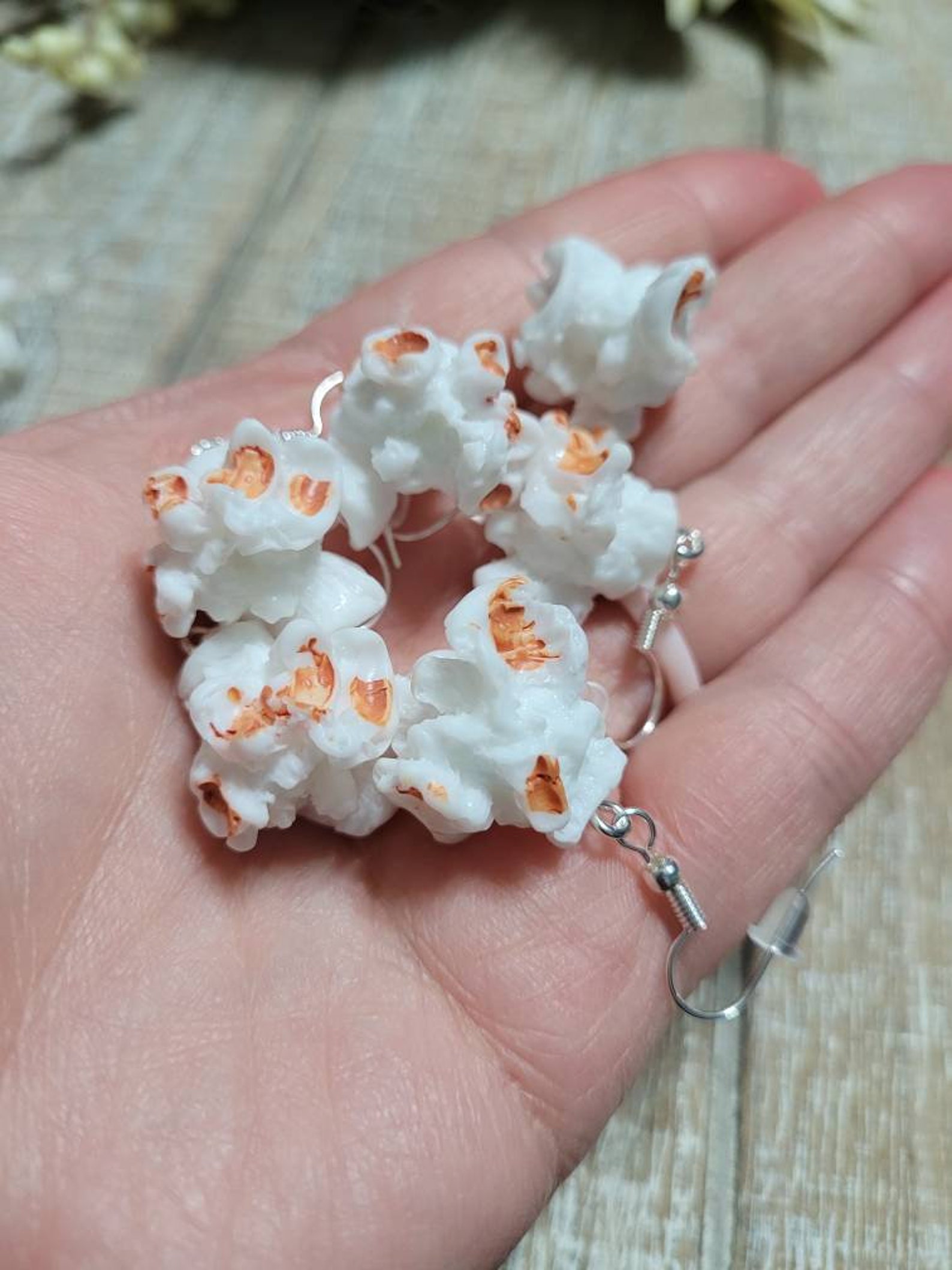 Popcorn Dangle Earrings, Movie Night Jewelry - Etsy