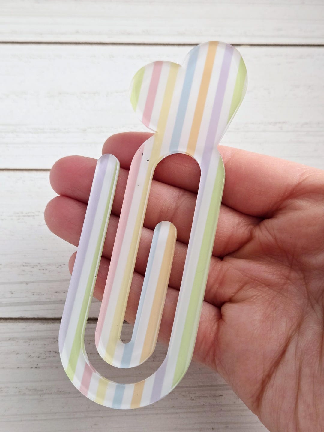 Jumbo Paper Clip Bookmark, Jumbo Bookmark, Acrylic Bookmark, Notebook ...