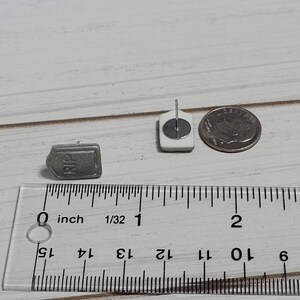 RIP Earrings, RIP Tombstone Grave Earrings, Halloween Studs, Tombstone ...