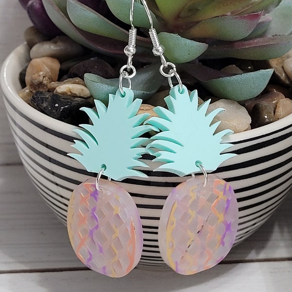 Pineapple Earrings - Etsy