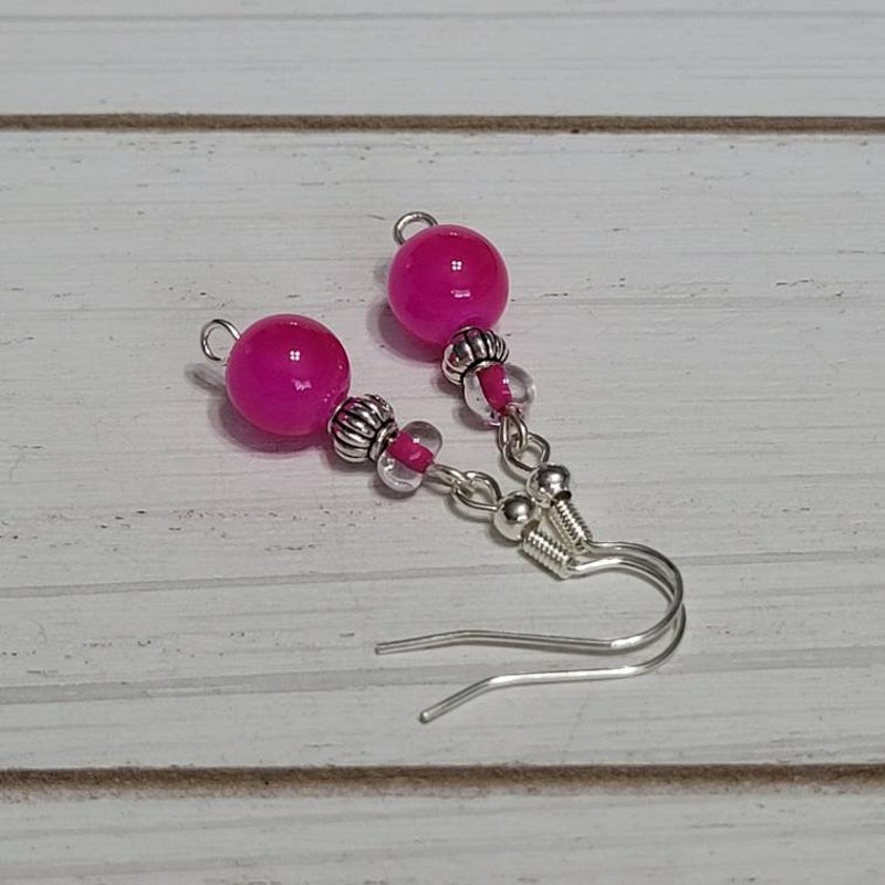 Beaded Dangle Earrings - Etsy