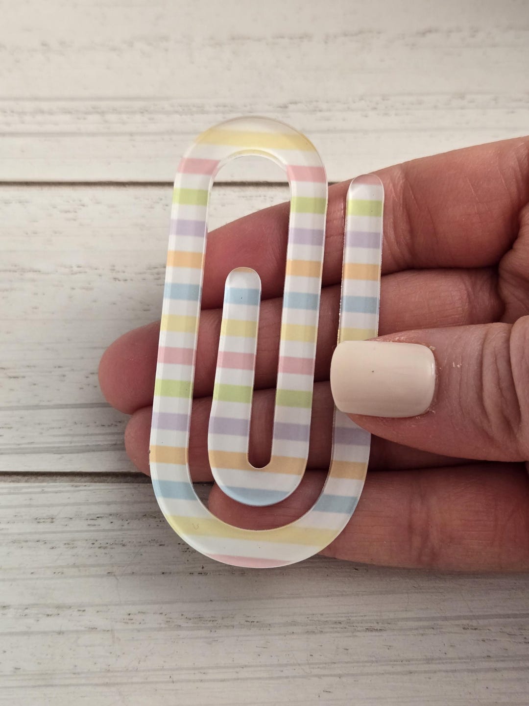 Jumbo Paper Clip Bookmark, Jumbo Bookmark, Acrylic Bookmark, Notebook ...