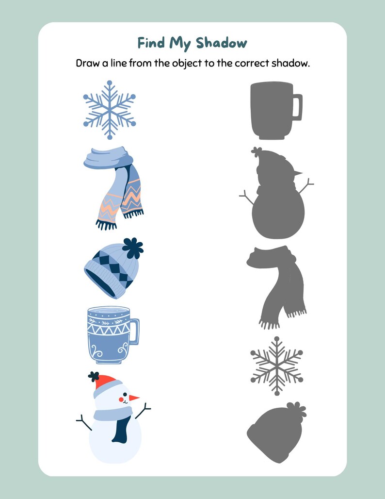 Winter Activity Book for Kids | Printable Games, Coloring Pages (PDF ...