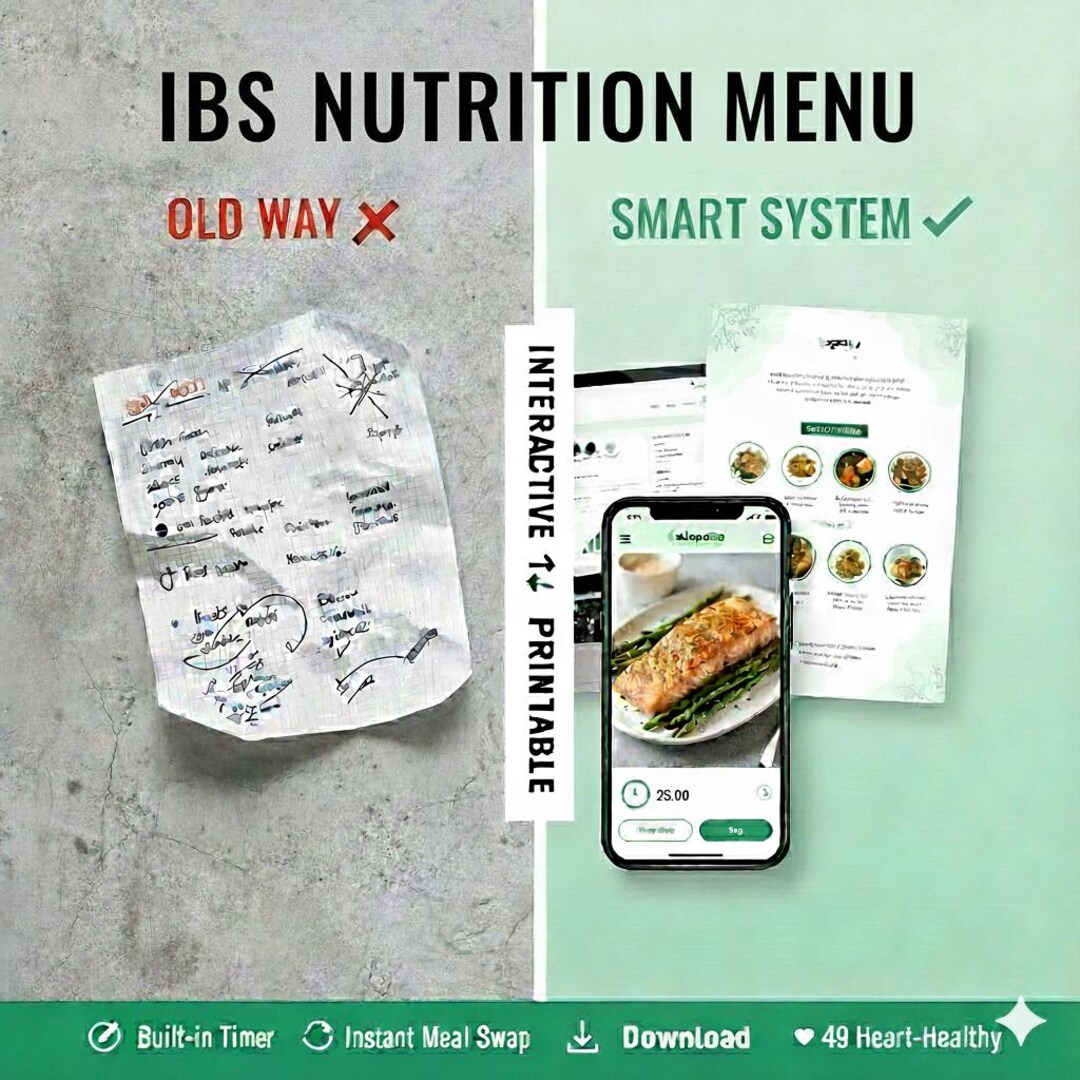 IBS Nutrition Menu — Complete Interactive Low-fodmap Meal System (1500 ...