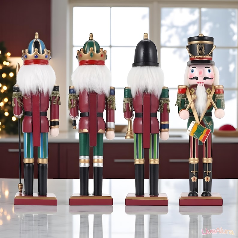 Classic Wooden Nutcracker Soldier Christmas Decoration - Etsy