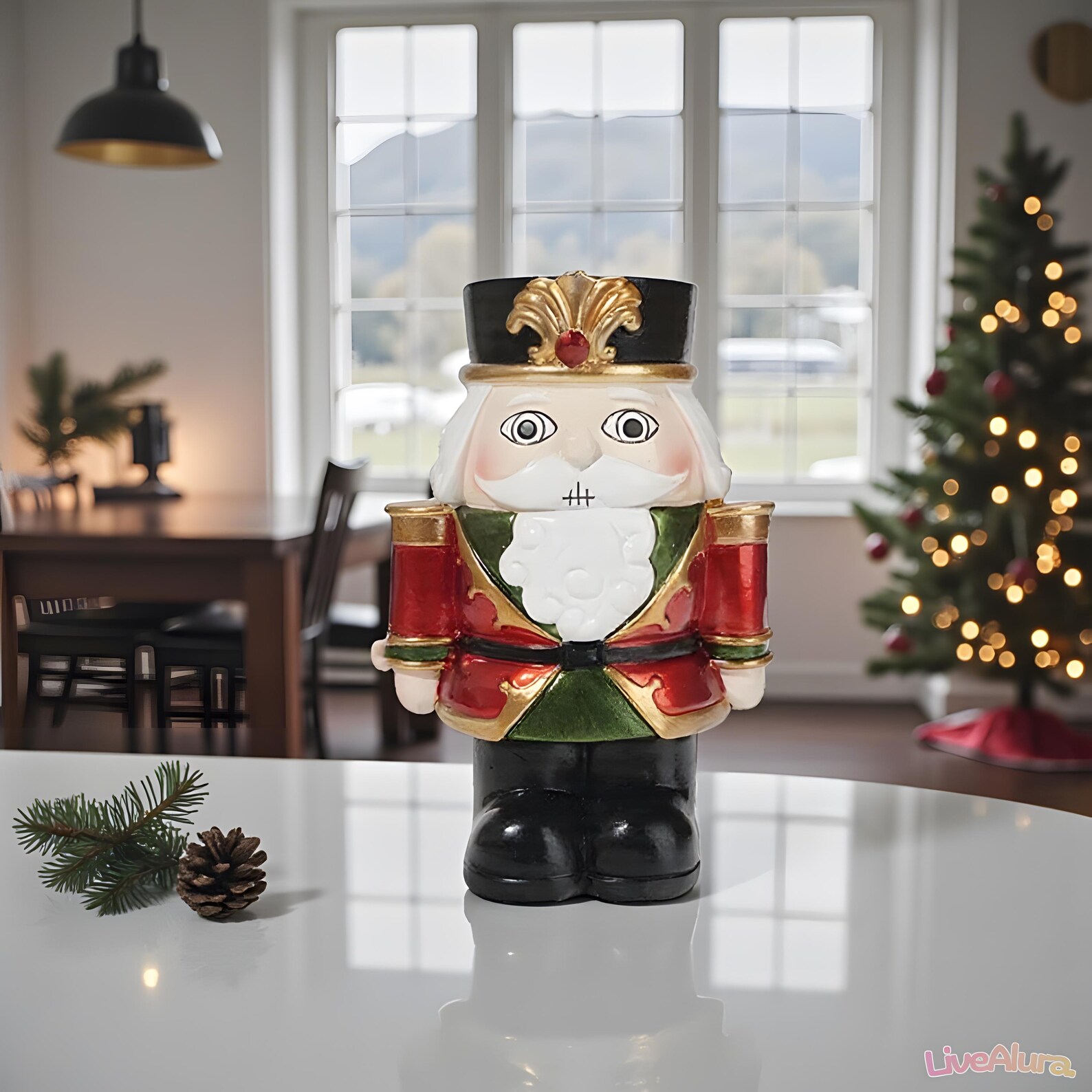 Nutcracker Candle Holder Set for Christmas Decor - Festive Ornament for ...