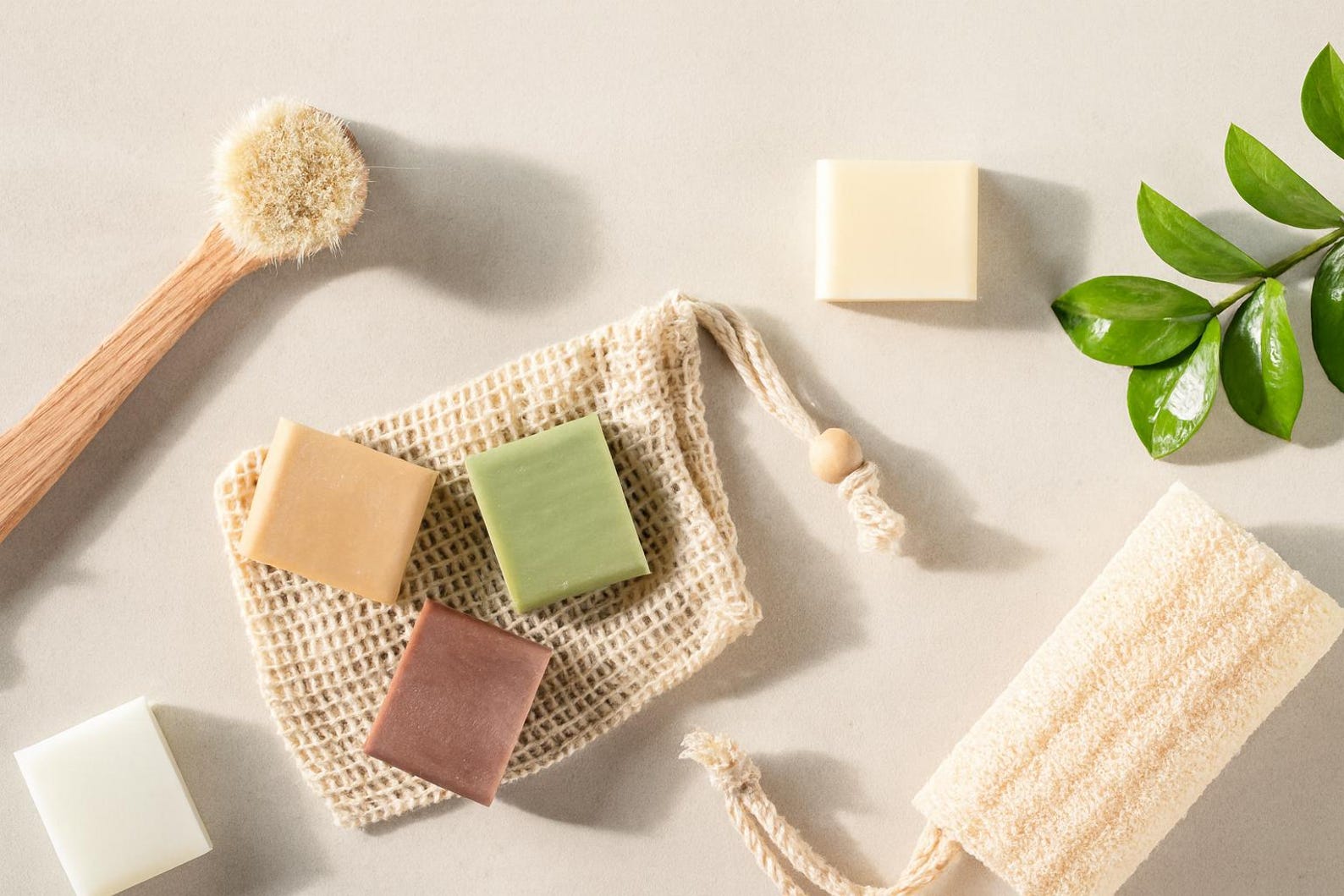 Turkish Spa Kit With Natural Soaps, Brush, Loofah & Cotton Pouch - Etsy