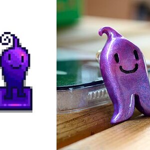 Stardew Valley Iridium Krobus Clay Charm | Hand-painted Texture Kawaii ...