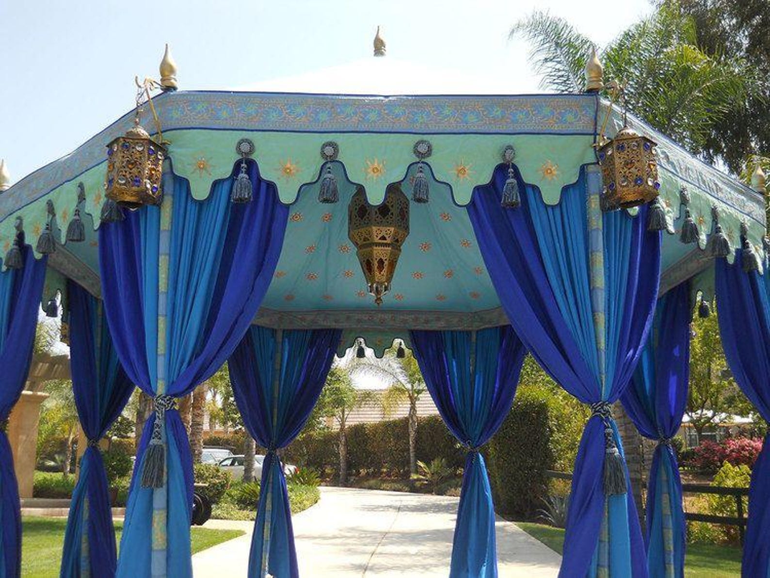 Handmade Beach Cabana Tent – 3m Canvas Wedding Pavilion Luxury Wedding ...