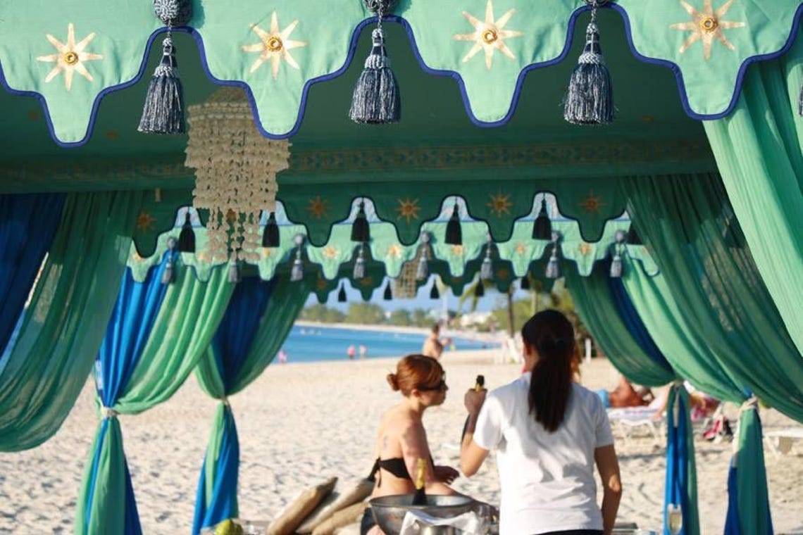 Handmade Beach Cabana Tent – 3m Canvas Wedding Pavilion Luxury Wedding ...