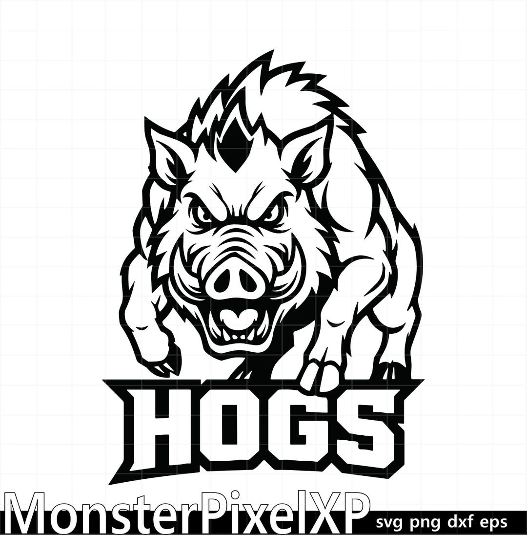 Hogs Bundle PNG, Hogs Svg Team Logo, Baseball, Basketball, Football ...