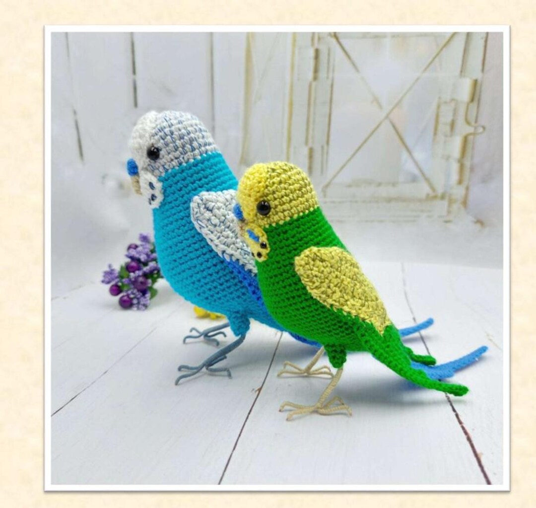 Crochet Budgie Pattern | Parakeet Amigurumi PDF Tutorial | Cute Bird ...