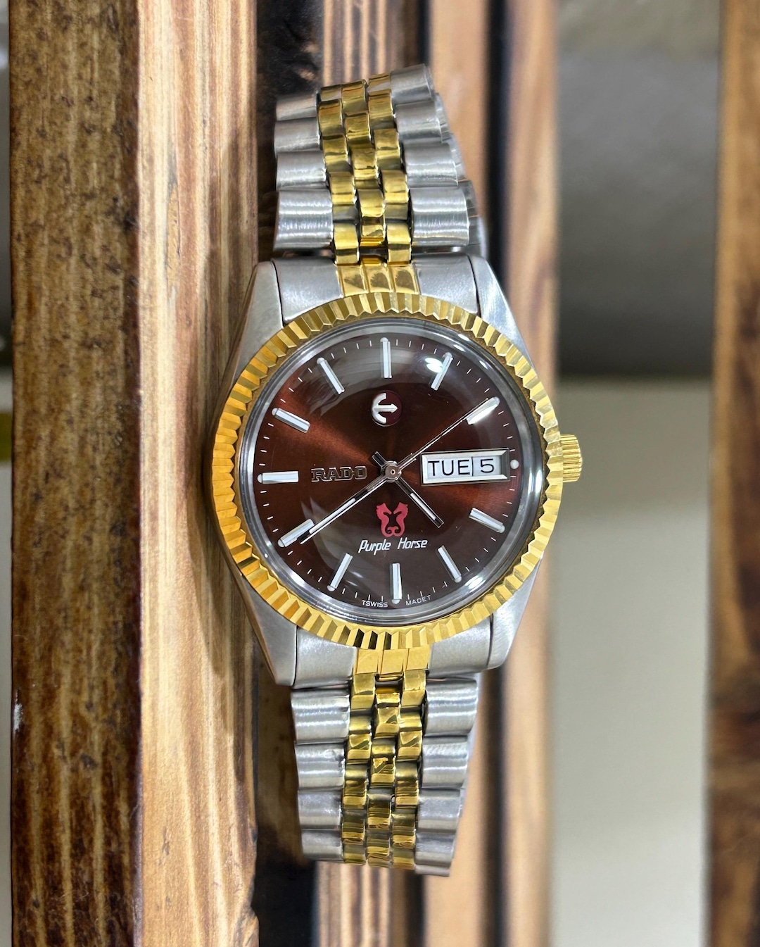 Vintage Rado Purple Horse Brown Dial Automatic Swiss Men's Watch, Two ...
