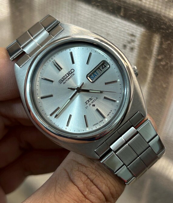 Vintage Seiko Automatic DX Silver Dial (Changed) Day/… - Gem